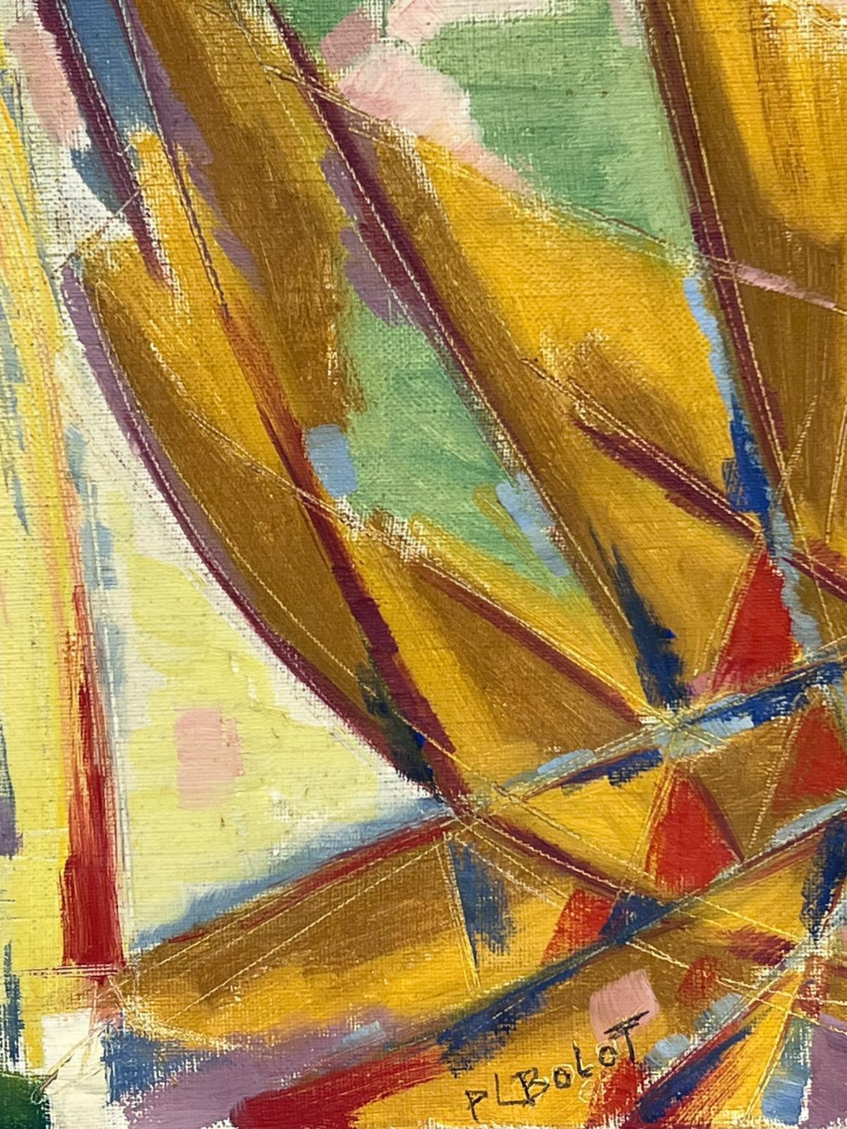 Paul-Louis Bolot (French 1918-2003) - 1970's French Cubist Signed Oil ...