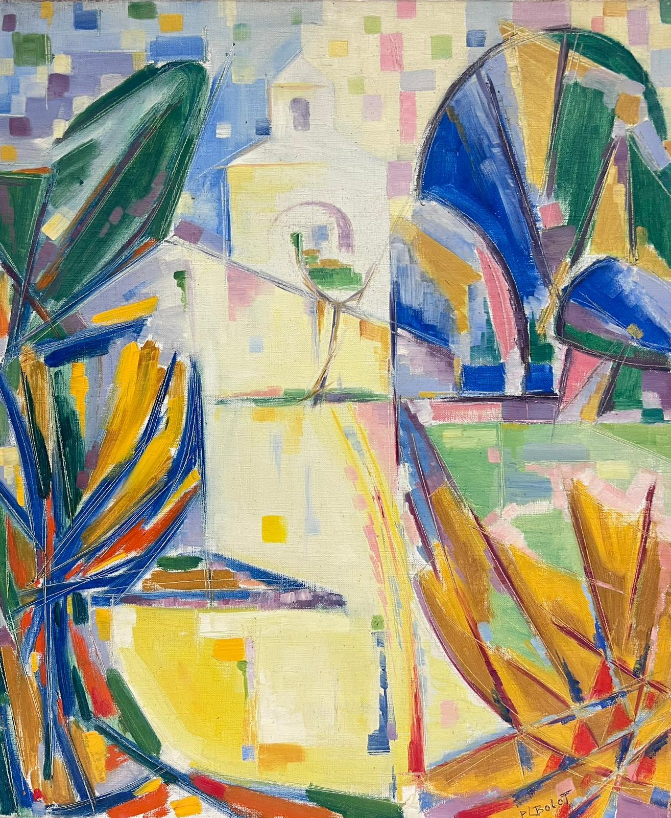 Paul-Louis Bolot (French 1918-2003) - 1970's French Cubist Signed Oil ...
