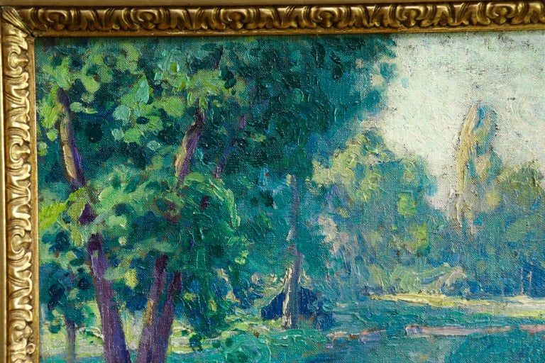 Paul Madeline - The Creuse Valley - Post Impressionist Oil, River in ...