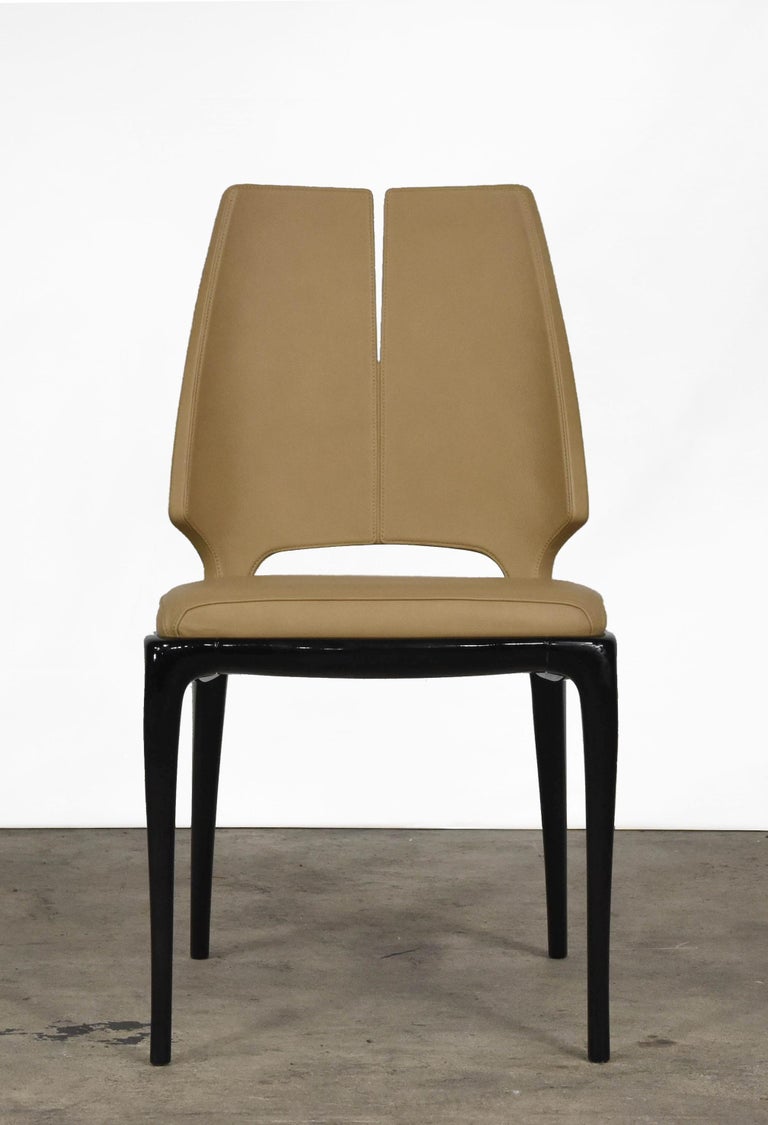 Paul Mathieu x Luxury Living Contour Chair Set of 2 Blonde For Sale at ...