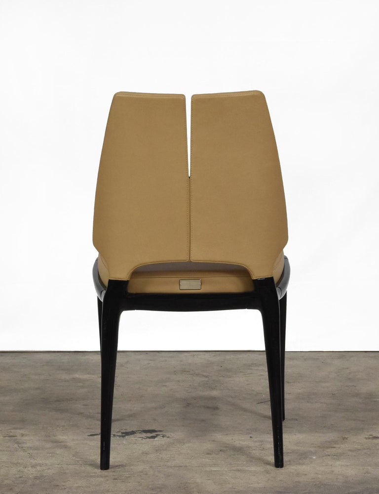 Paul Mathieu x Luxury Living Contour Chair Set of 2 Blonde For Sale at ...