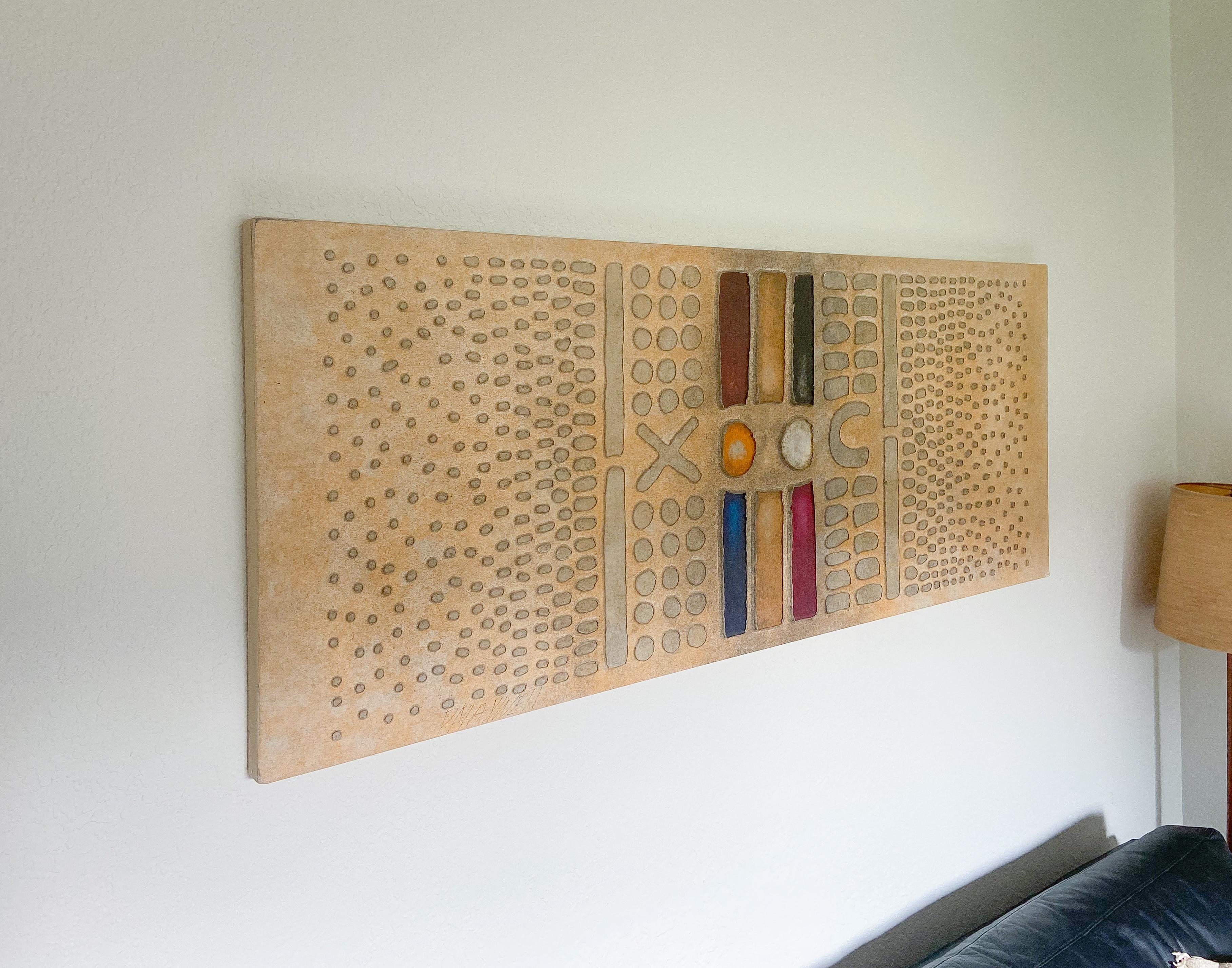 Paul Maxwell Original Abstract Acrylic Painting, Signed, 1980s For Sale ...