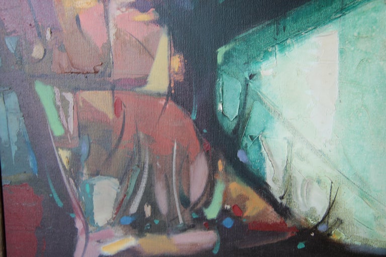 Paul Maxwell - Geometric Early Abstract Landscape Painting at 1stDibs