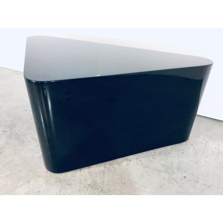 Paul Mayen for Intrex Black Lacquer Coffee Table at 1stDibs