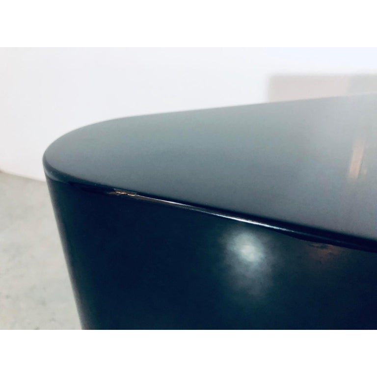 Paul Mayen for Intrex Black Lacquer Coffee Table at 1stDibs