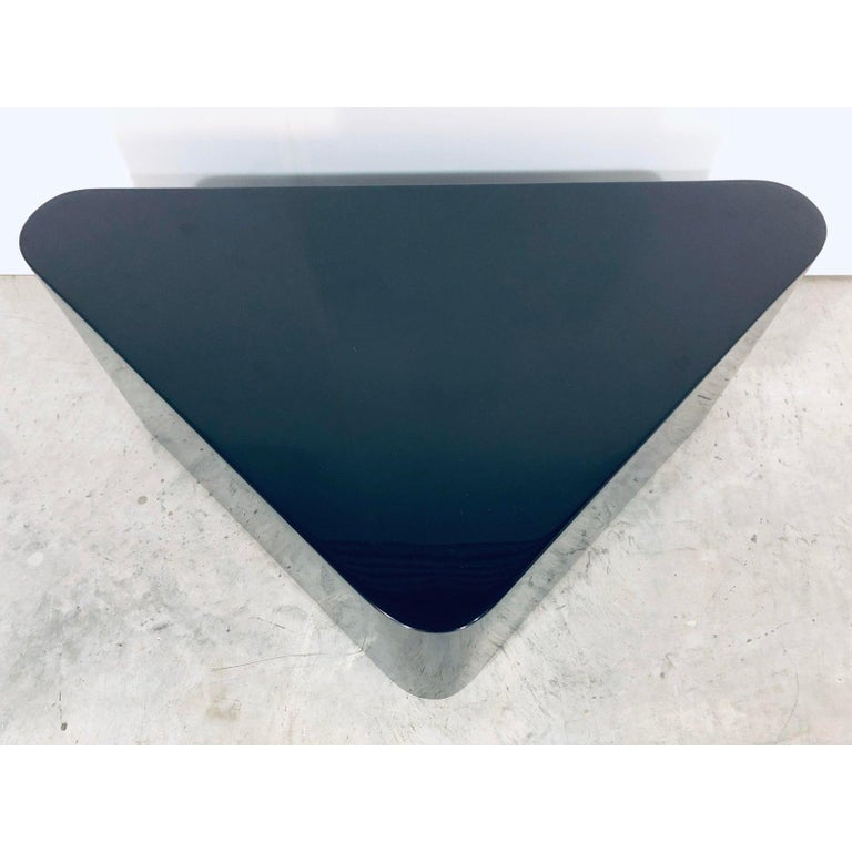 Paul Mayen for Intrex Black Lacquer Coffee Table at 1stDibs