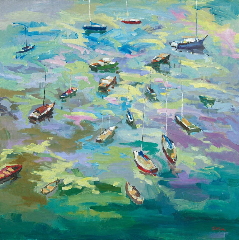 Paul McCarthy - Yachts on the Bay - Fauvist, Landscape Print by Paul ...
