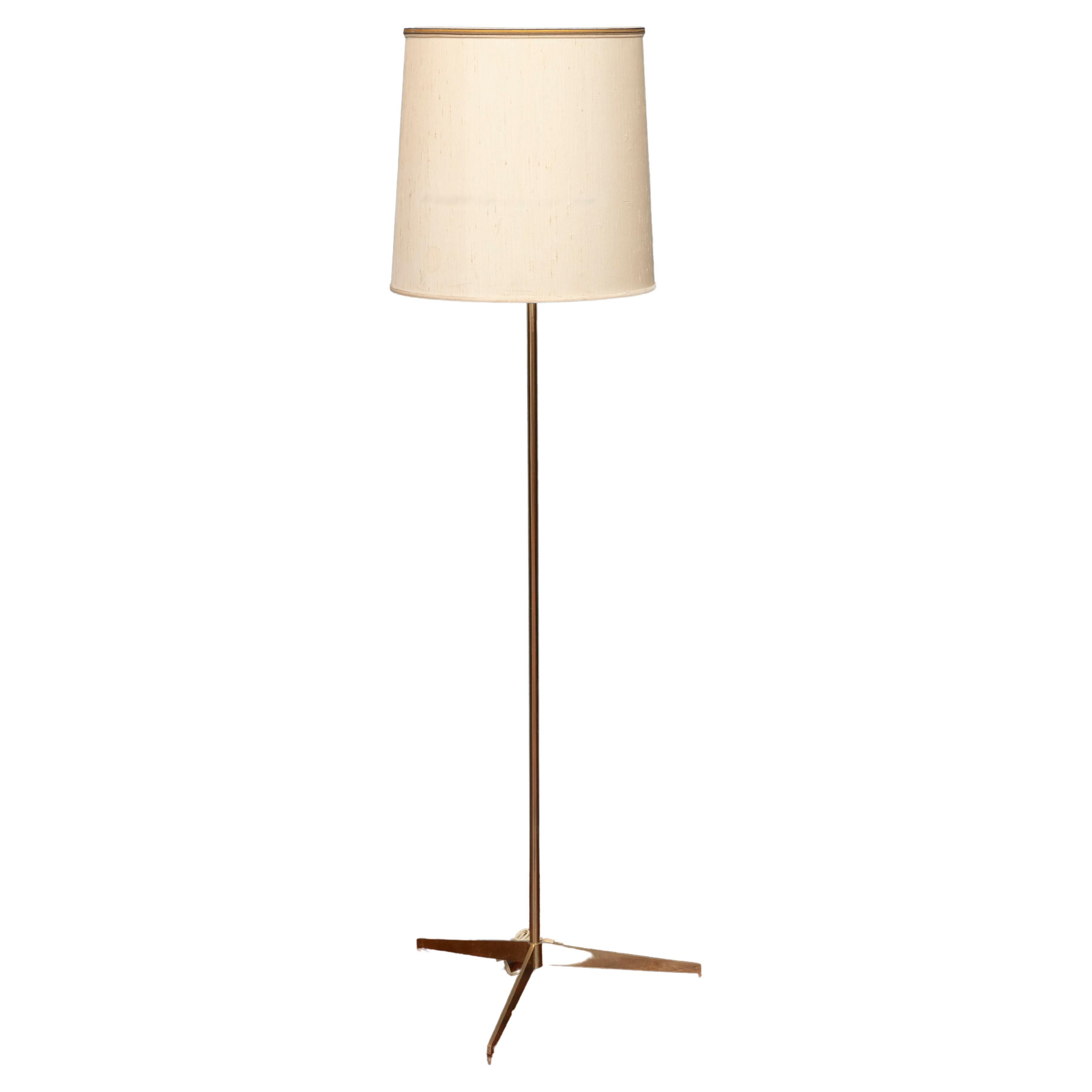Paul McCobb Brass Floor Lamp at 1stDibs