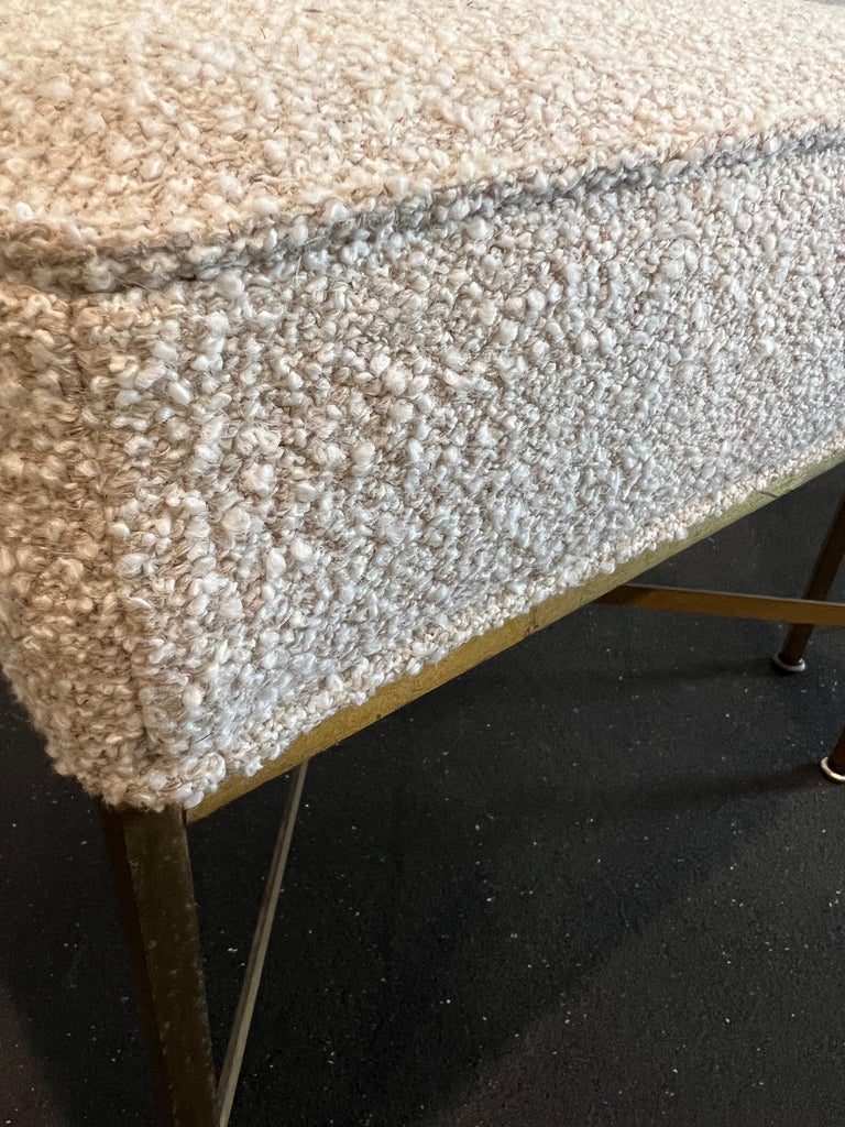 Paul McCobb Brass X-Base Stools- a Pair For Sale at 1stDibs