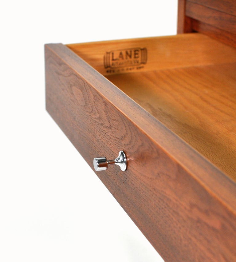 Paul McCobb Delineator Walnut, Rosewood and Cane Side Table at 1stDibs ...