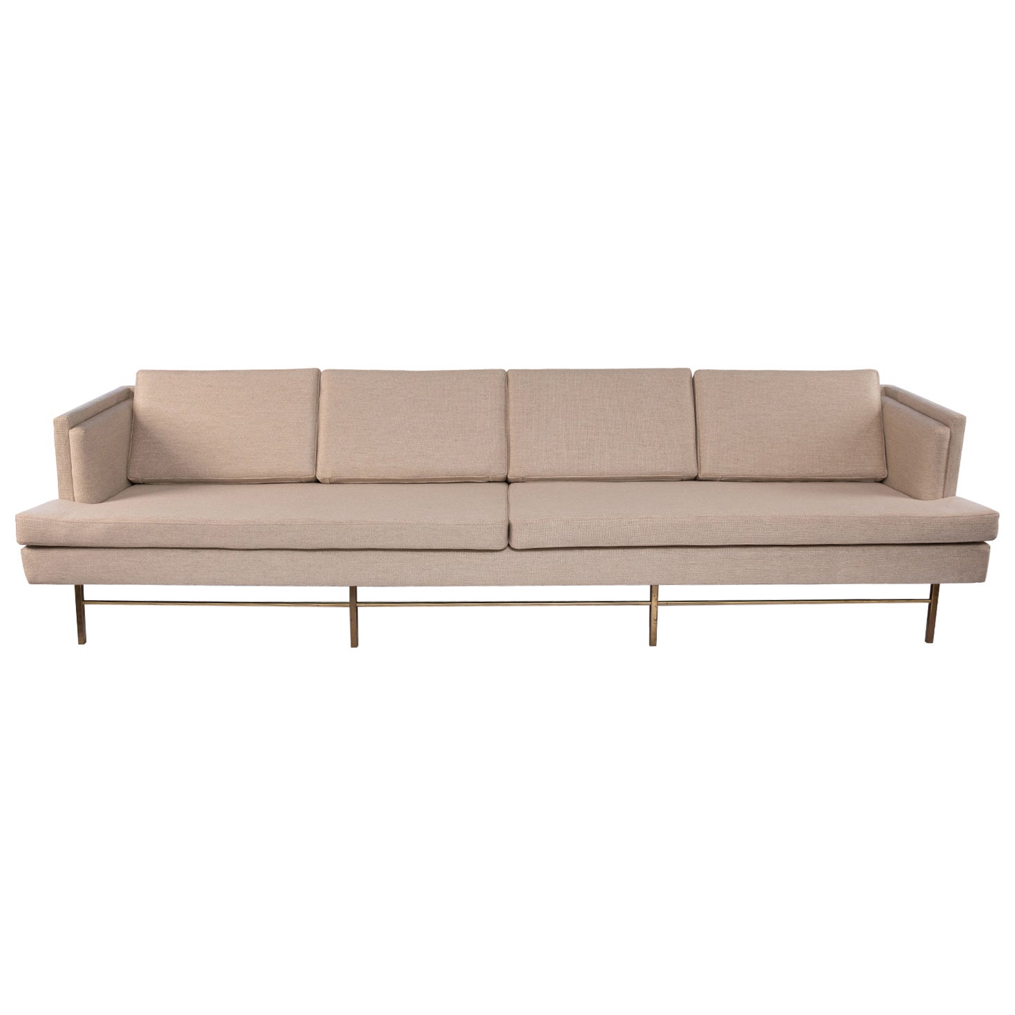 Paul McCobb Directional Sofa in Holly Hunt Upholstery For Sale at 1stDibs