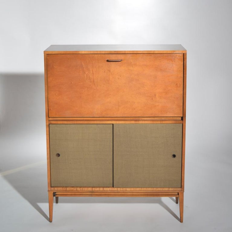 Paul McCobb Drop Front Cabinet or Dry Bar at 1stDibs