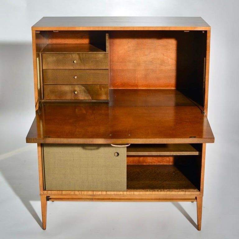 Paul McCobb Drop Front Cabinet or Dry Bar at 1stDibs