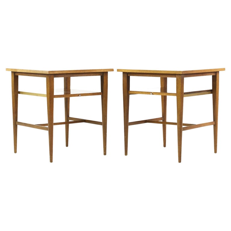 Paul McCobb for Calvin Mid Century Side End Tables, Pair For Sale at ...