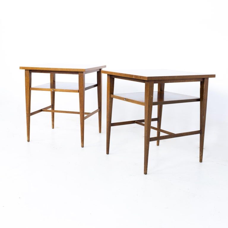Paul McCobb for Calvin Mid Century Side End Tables - Pair For Sale at ...