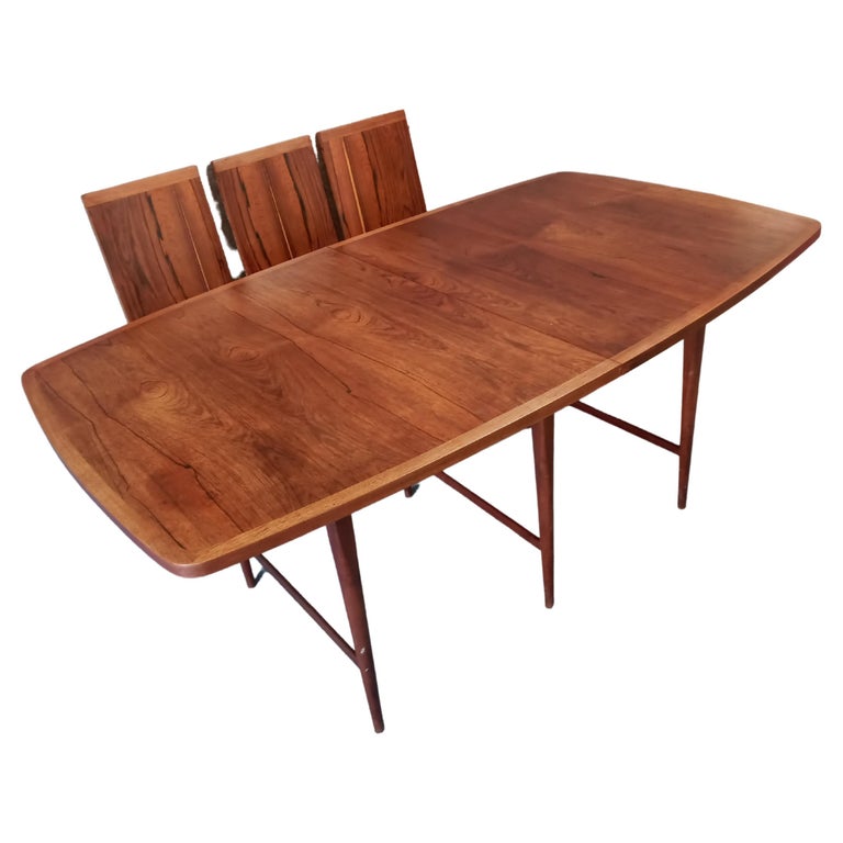 Paul McCobb for Lane Delineator Dining Table with 3 Inserts and Center ...