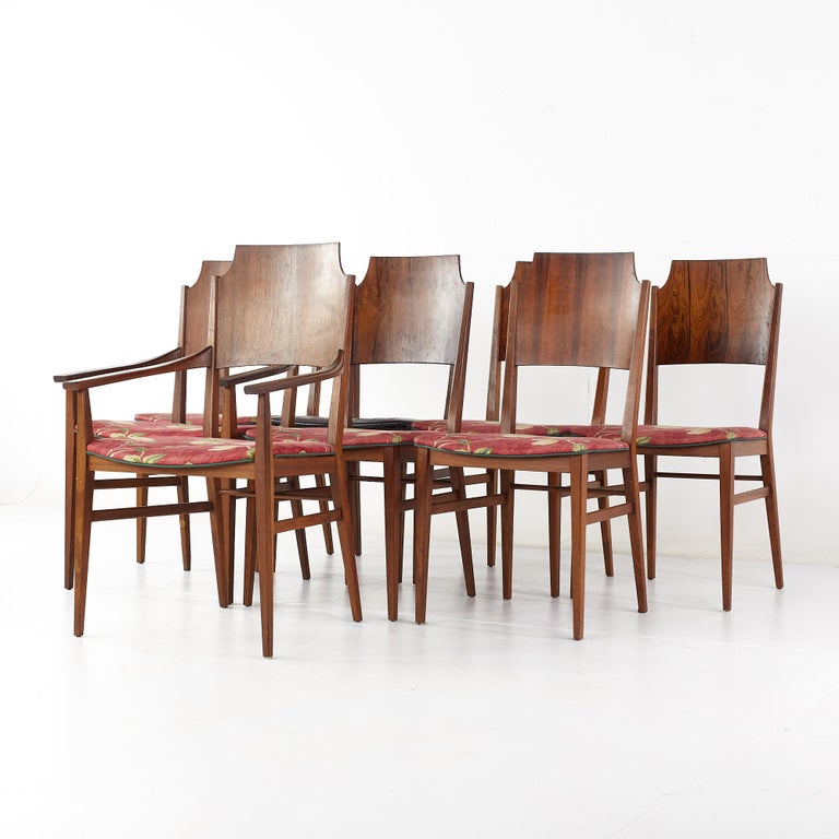 Paul McCobb for Lane Delineator Mid Century Rosewood Dining Chairs ...