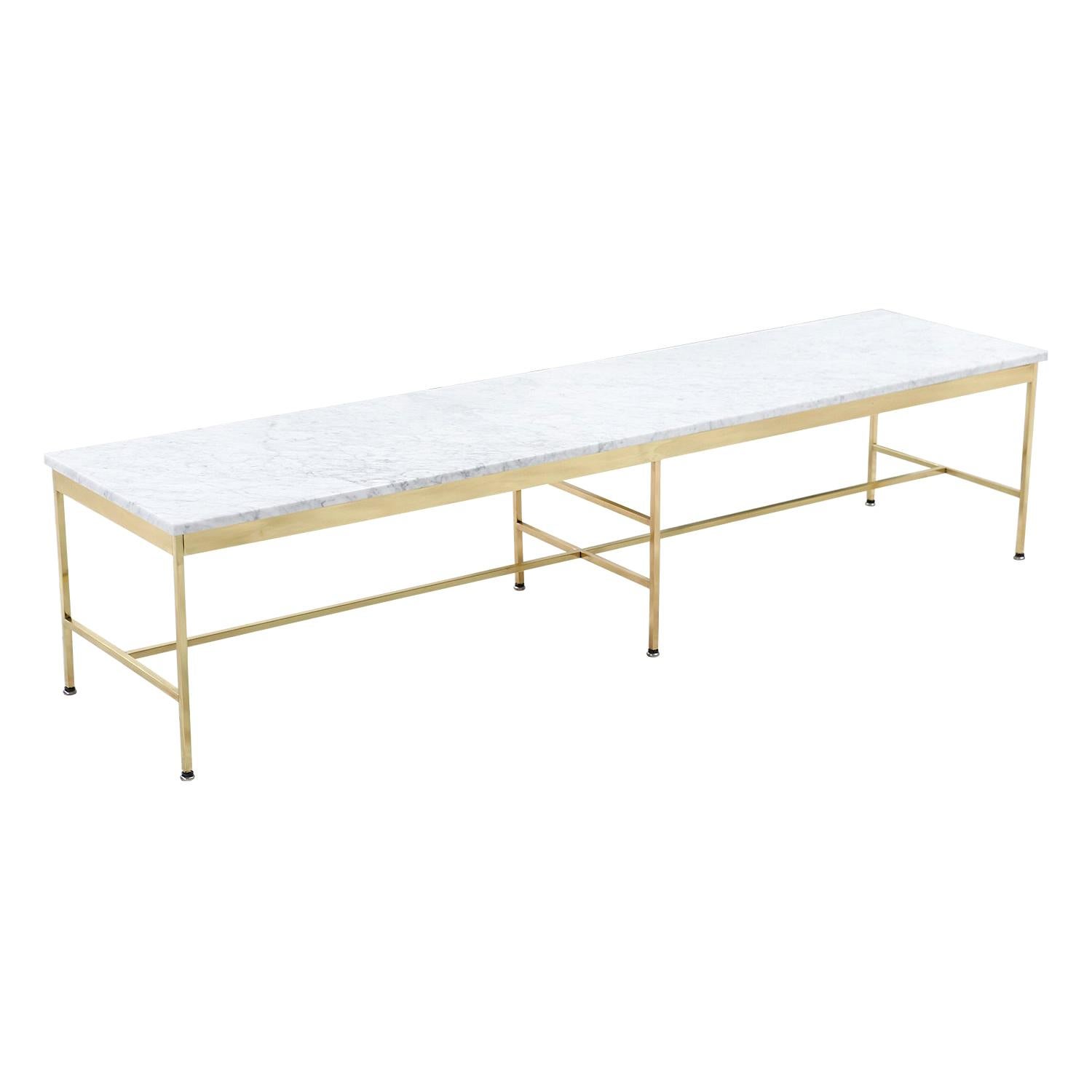 Modernist Brass and Marble Coffee Table by Paul McCobb at 1stDibs