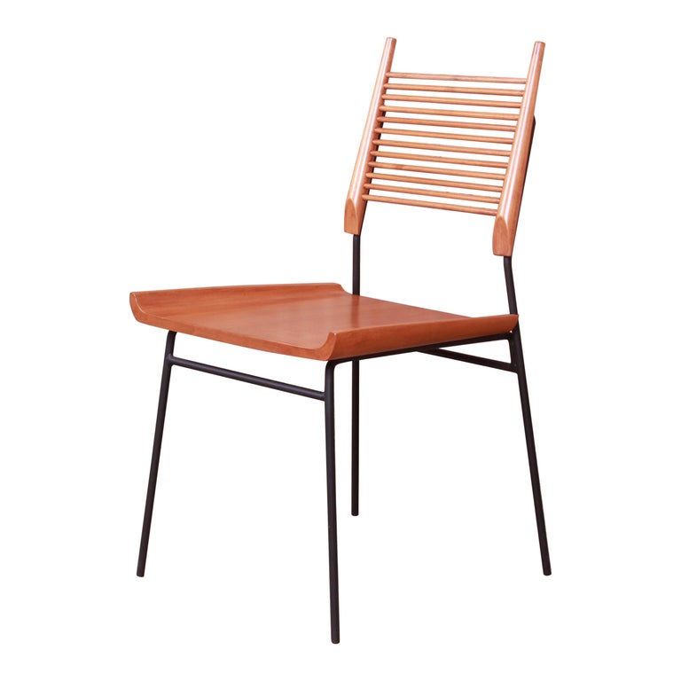 Paul McCobb Maple and Iron "Shovel" Chair, Newly Refinished at 1stDibs ...