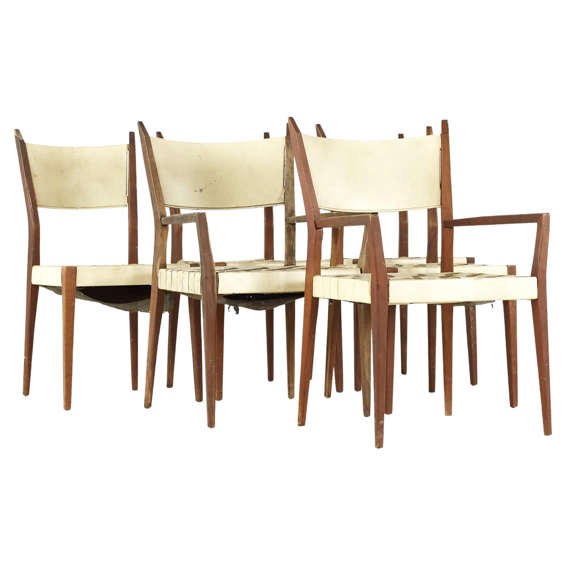Set of Checkered Paul McCobb Planner Dining Chairs Nº1531 Midcentury ...