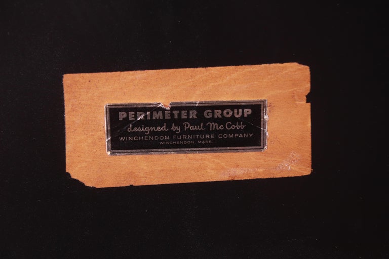 Paul McCobb Perimeter Group Black Lacquered Dining Table, Newly Refinished For Sale at 1stDibs