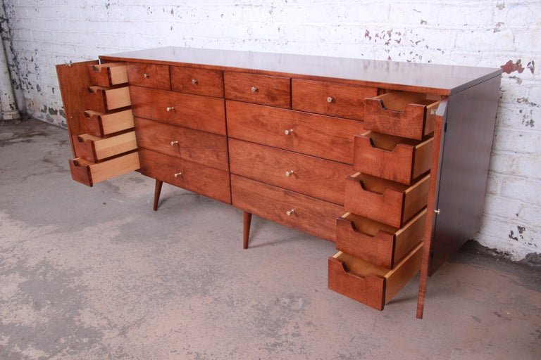 Paul McCobb Planner Group 20-Drawer Dresser or Credenza, Newly Restored ...