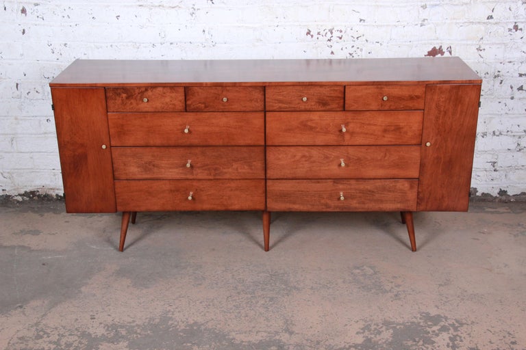 Paul McCobb Planner Group 20-Drawer Dresser or Credenza, Newly Restored ...