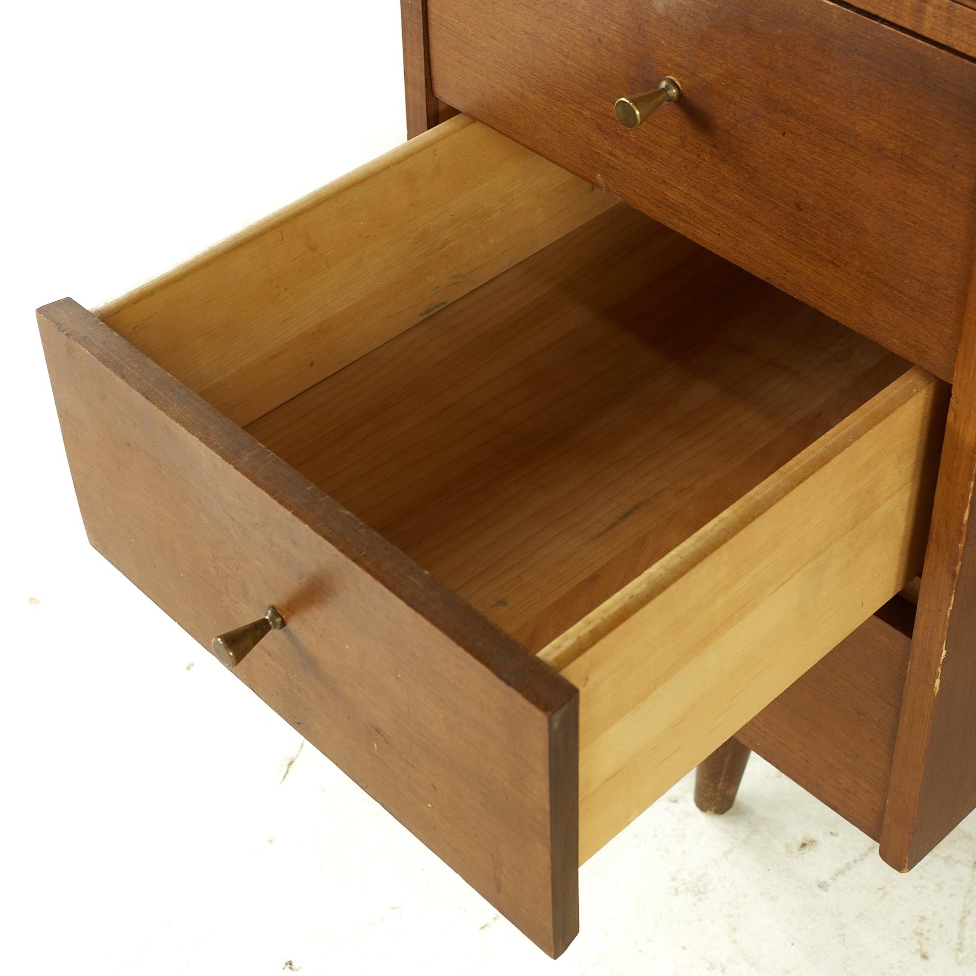 Paul McCobb Planner Group Midcentury Double Pedestal Desk For Sale at ...