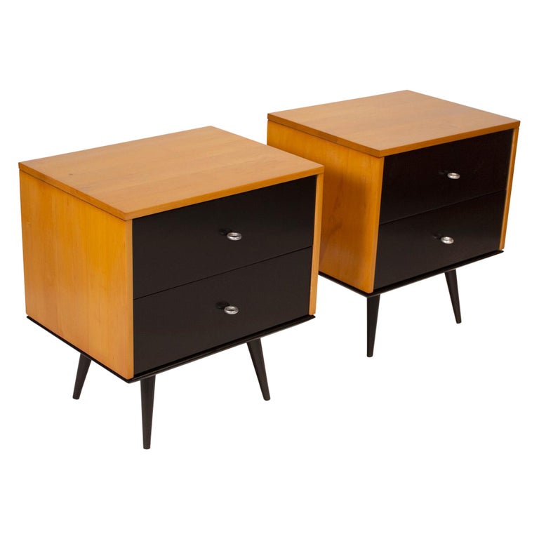 Paul McCobb Planner Group Series Solid Maple Nightstands for Winchendon ...