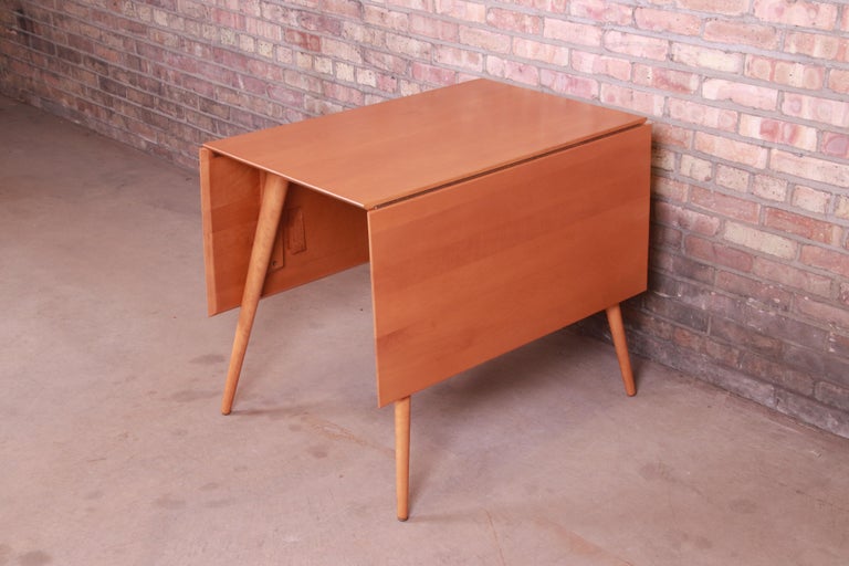Paul McCobb Planner Group Solid Maple Drop-Leaf Dining Table, Newly Refinished at 1stDibs | paul ...