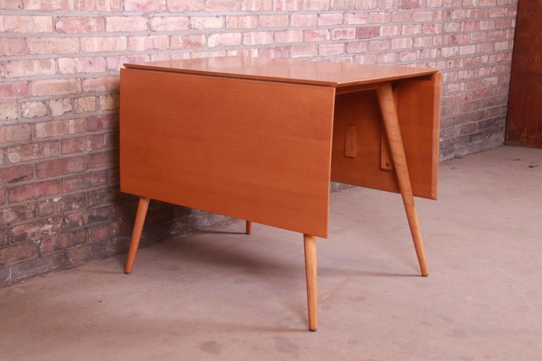 Paul McCobb Planner Group Solid Maple Drop-Leaf Dining Table, Newly Refinished at 1stDibs | paul ...