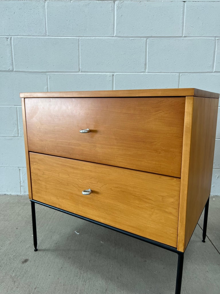 Paul McCobb Planner Group Two Drawer Nightstand For Sale at 1stDibs