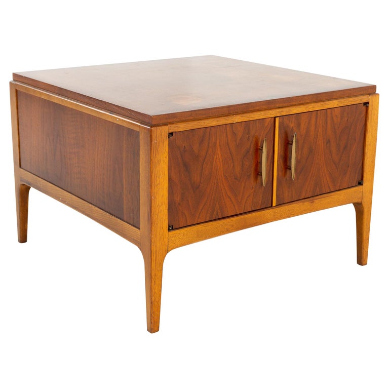 Paul McCobb Style Lane Rhythm Mid Century Walnut Nightstand Side End ...