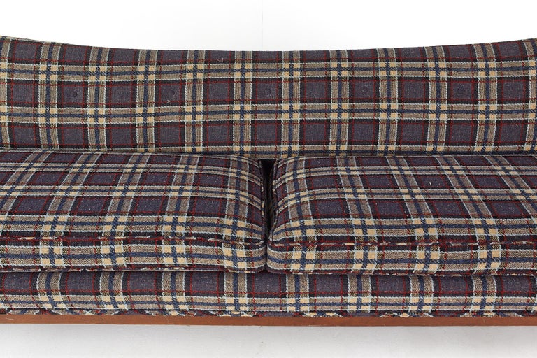 Paul McCobb Style Mid-Century Walnut Sofa For Sale at 1stDibs