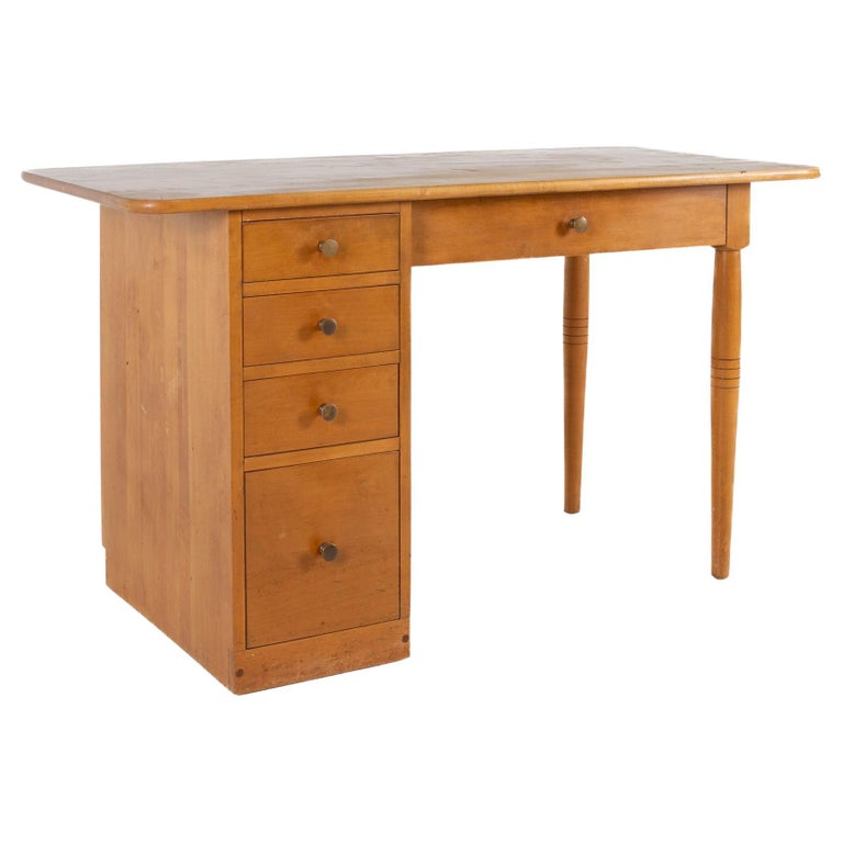 Paul McCobb Style Mid Century Whitney Birch Desk For Sale at 1stDibs ...