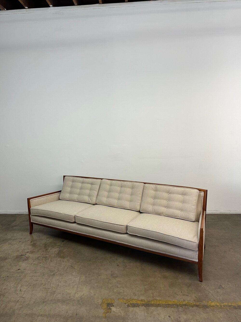 Paul McCobb Style Three Seater Sofa For Sale at 1stDibs
