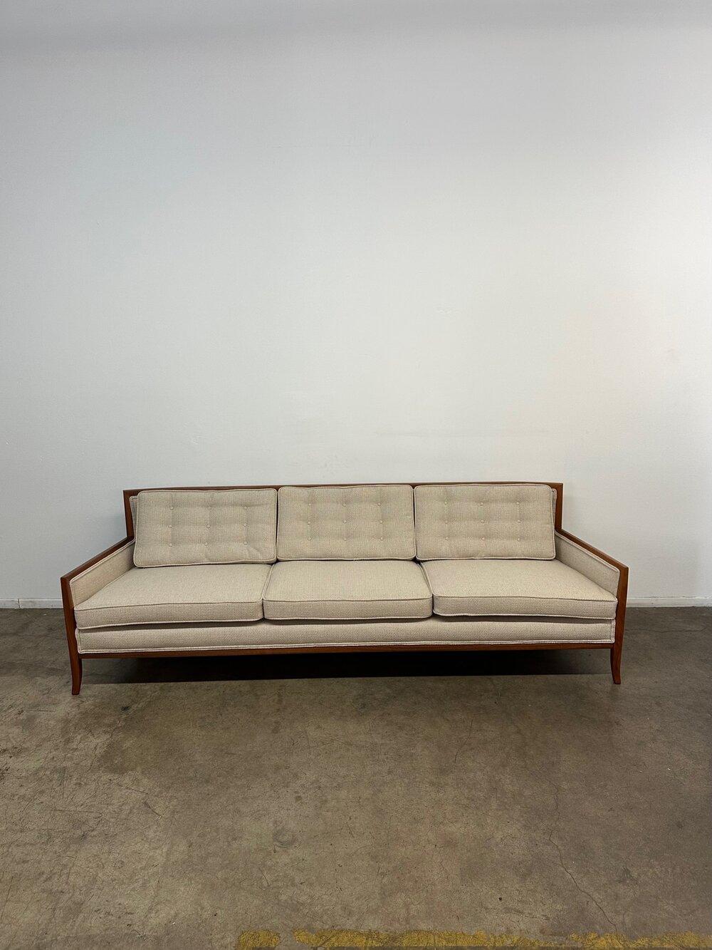Paul McCobb Style Three Seater Sofa For Sale at 1stDibs