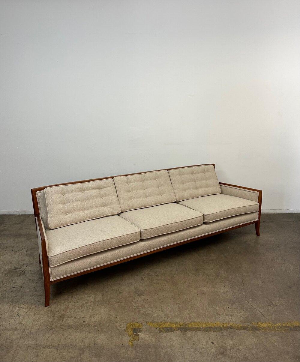 Paul McCobb Style Three Seater Sofa For Sale at 1stDibs