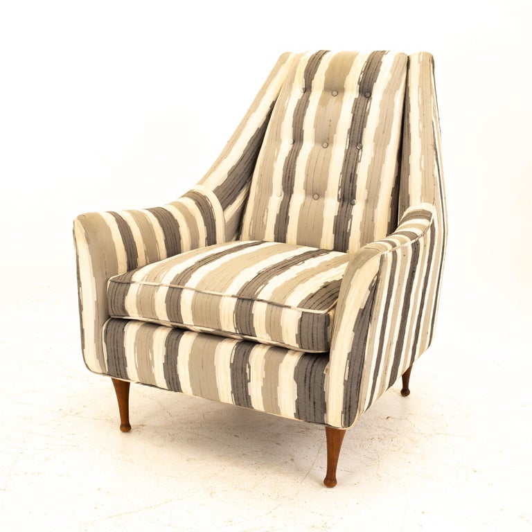 Paul McCobb Symmetric Group Mid Century Highback Upholstered Lounge ...