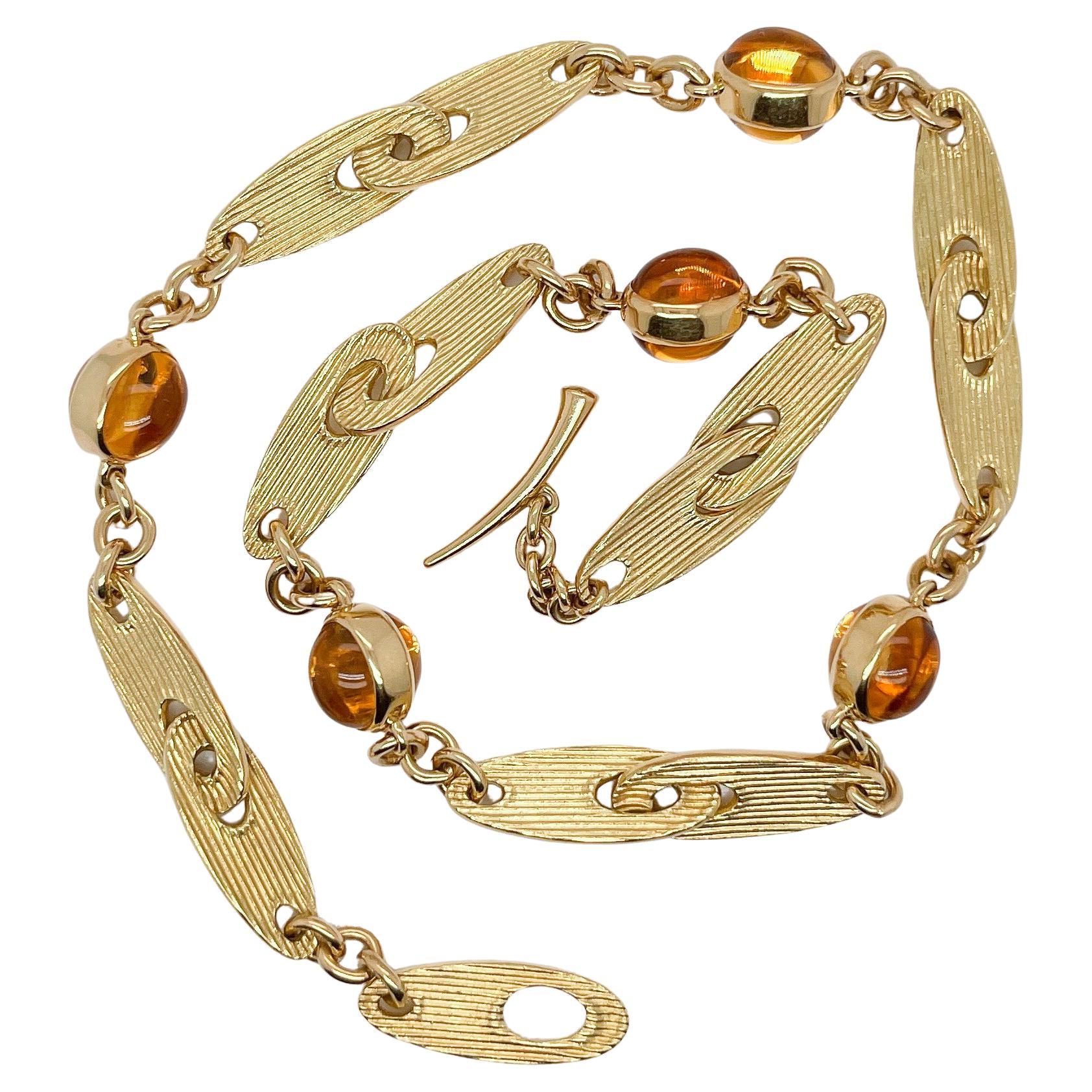 Designer Paul Morelli Peridot 18 Karat Yellow Gold Flower Necklace For ...