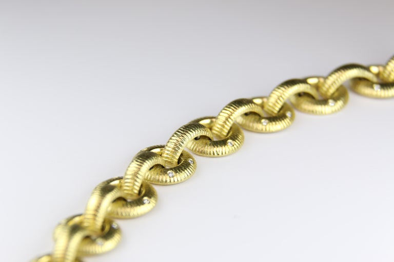 Paul Morelli Gold and Diamond Bracelet at 1stDibs