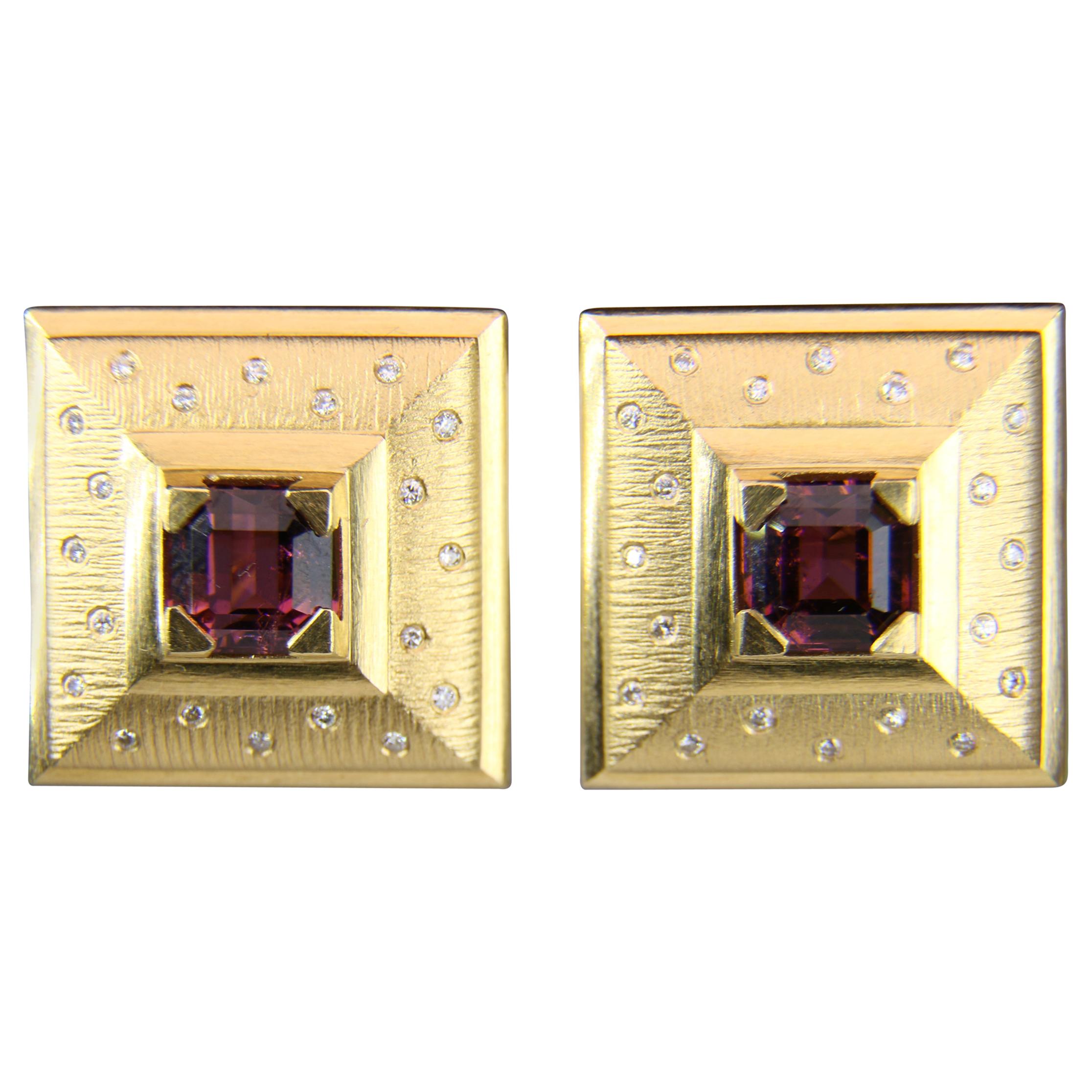 Yellow Gold Paul Morelli Mabe Pearl and Diamond Earrings For Sale at ...