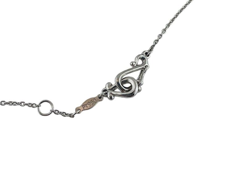 Paul Morelli Platinum Briolette Diamond and Sapphire Necklace For Sale ...