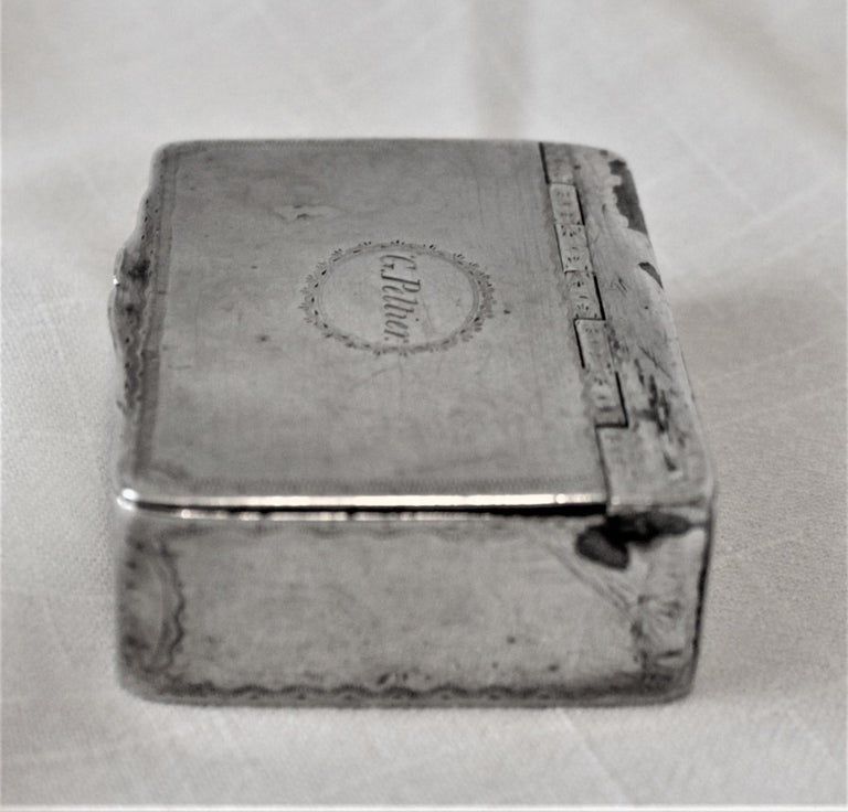 Paul Morin Antique Pre-Confederation Canadian Sterling Silver Snuff Box ...