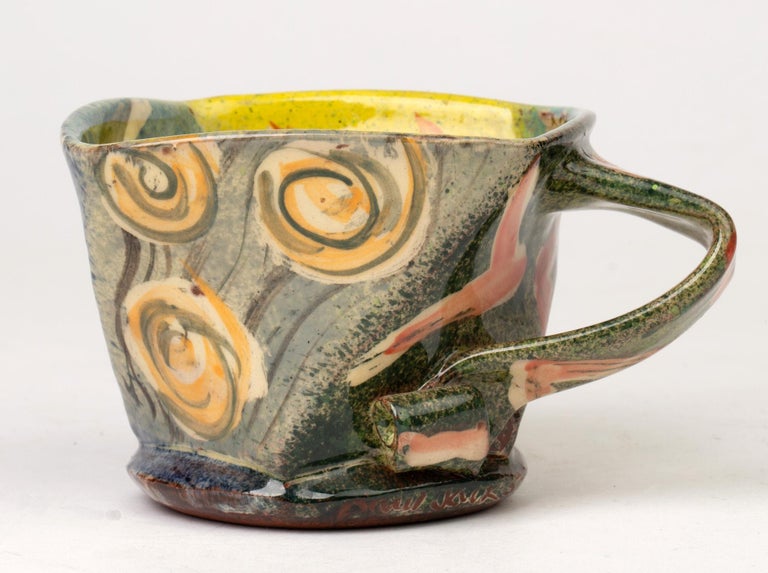 Paul Northmore Jackson Abstract Colorful Hand Painted Studio Pottery ...