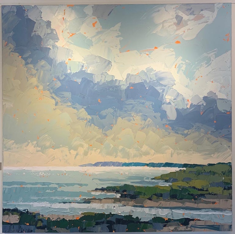 Paul Norwood - "Opening the Pond" abstract acrylic landscape painting ...