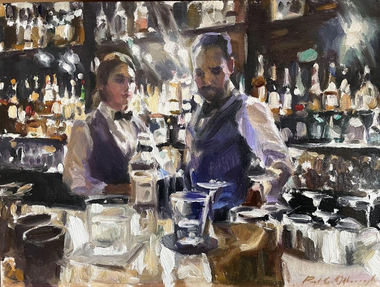 Paul Oxborough - Freddy''s Bar, study For Sale at 1stDibs