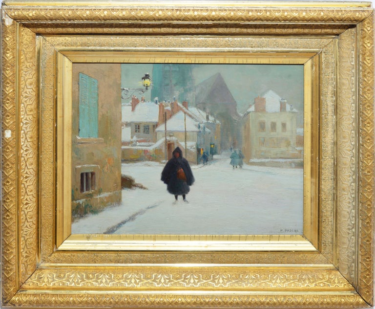 Paul Pascal - Antique French Impressionist Oil Painting, "Winter in ...