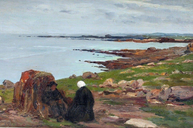 Paul Pascal - French marine painting oil 20th century Bay Kersaint ...