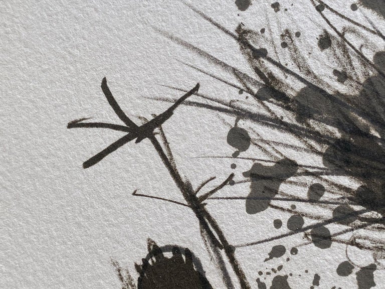 Paul Rebeyrolle - (Abstract bird - Green, Black and Brown) For Sale at ...